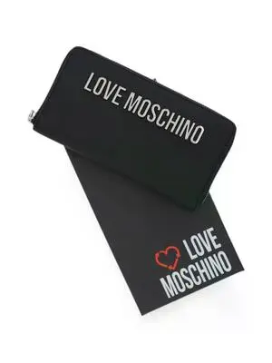 Moschino Logo-plaque Zip Wallet