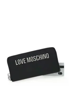 Moschino Logo-plaque Zip Wallet