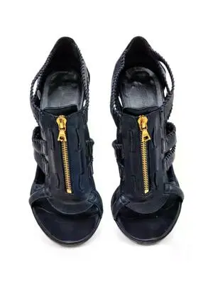 Balenciaga Caged Leather Sandals
