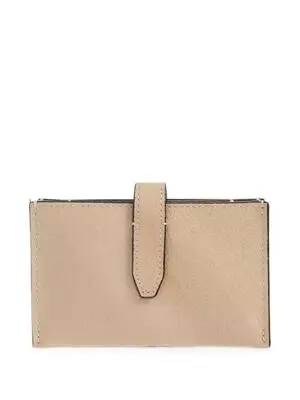 TOD'S Timeless Grained Leather Wallet - Neutrals