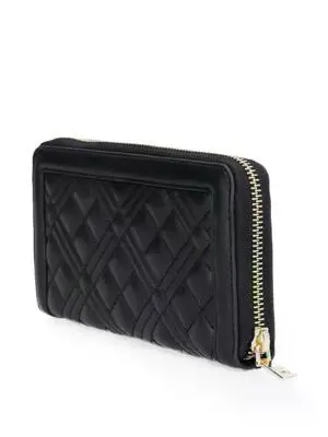 Moschino Quilted Logo-plaque Wallet