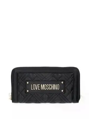 Moschino Quilted Logo-plaque Wallet