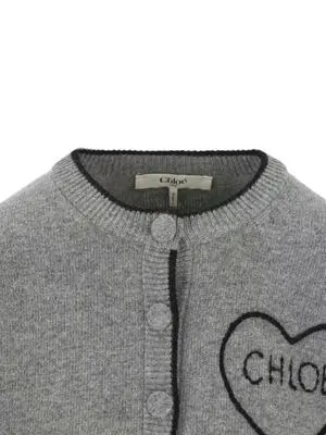 Chloé Heart-motif Button-up Cardigan