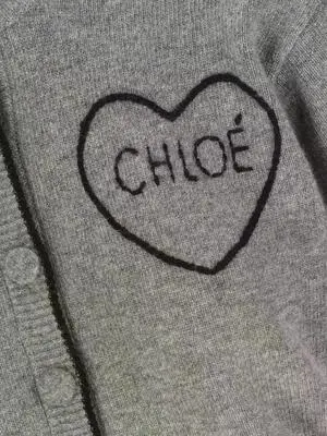 Chloé Heart-motif Button-up Cardigan