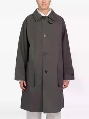 MARGARET HOWELL Railway Mac Trench Coat - Grey