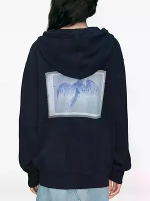 MAISON MARGIELA Graphic-print Zip-up Hoodie