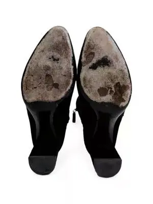 Saint Laurent Loulou Suede Zip Ankle Boots