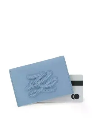 Karl Lagerfeld K/autograph Logo-patch Pebbled Wallet