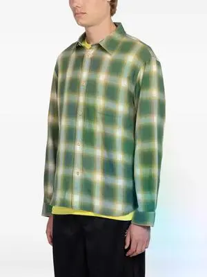 StÜssy Beach Plaid Ombre Shirt - Green