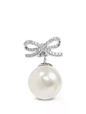 SELF-PORTRAIT Bow-detail Pearl-drop Earrings