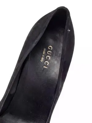 Gucci Square-toe Metal-trim Pumps