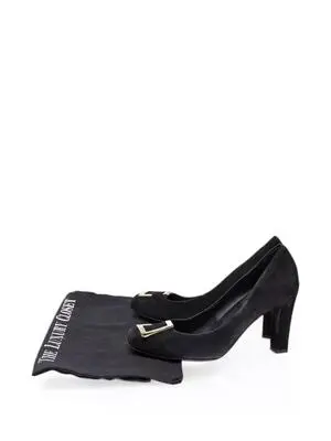 Gucci Square-toe Metal-trim Pumps