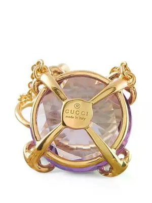 Gucci Horsebit Purple-gemstone Earrings