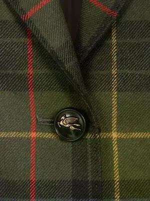 Etro Macro-check Boxy Blazer