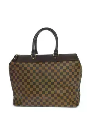 LOUIS VUITTON Greenwich Damier Ebene Tote Bag - Brown