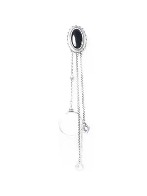 ANN DEMEULEMEESTER Chain-link Heart-motif Brooch - Silver