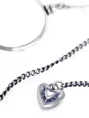 ANN DEMEULEMEESTER Chain-link Heart-motif Brooch
