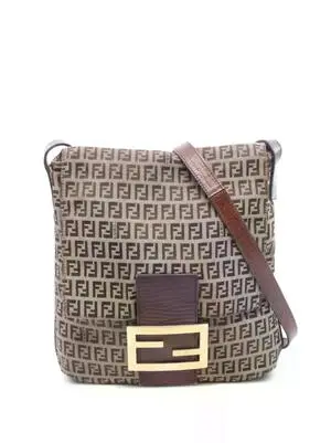 Fendi Zucchino Monogram Cross Body Bag - Brown