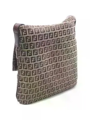 Fendi Zucchino Monogram Cross Body Bag - Brown