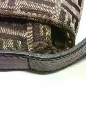 Fendi Zucchino Monogram Cross Body Bag - Brown