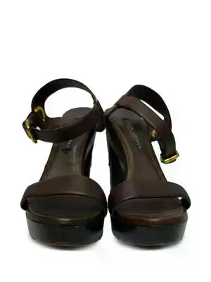 Ralph Lauren Wooden Heel Platform Sandals