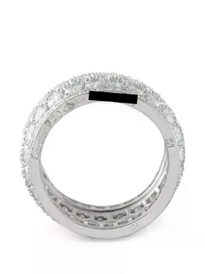 Cartier 18k White Gold Pavé-set Diamond Band Ring