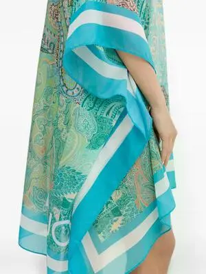 Liu Jo V-neck Kaftan With Logo Print