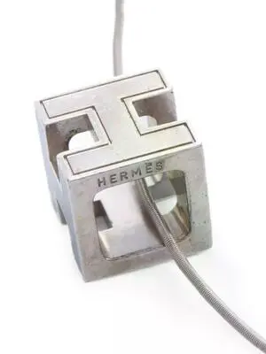 Hermès 2000s Cage D'h Ash Necklace