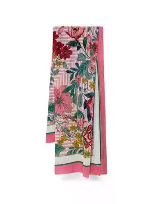 Liu Jo Floral-print Scarf - Pink