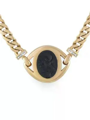 BVLGARI Intaglio Diamond Necklace - Gold