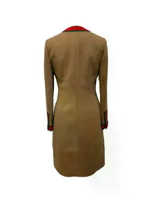 Gucci Gg Web Single-breasted Coat