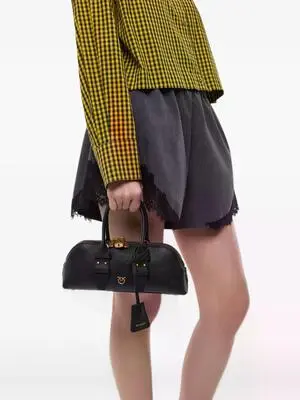 Pinko Small Leather Tote Bag - Black