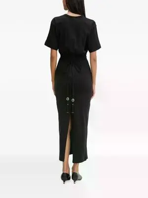 Pinko Cut-out Embellished-detail Midi Dress