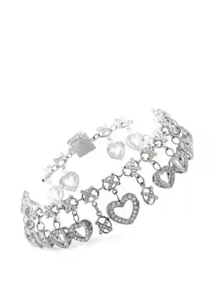 LB EXCLUSIVE Diamond-embellished Heart-charm Bracelet