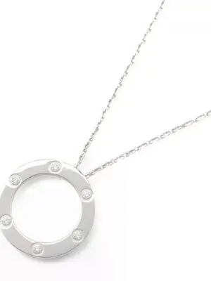 Cartier 2010s Love Circle Diamond Necklace