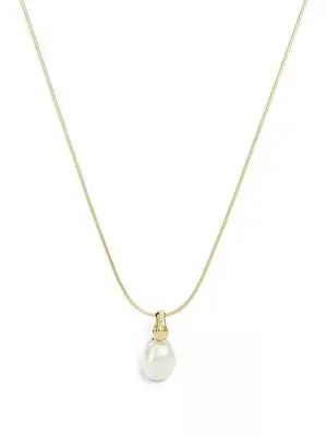 FURIOSA® Dirty Pearl-pendant Snake-chain Necklace - Gold