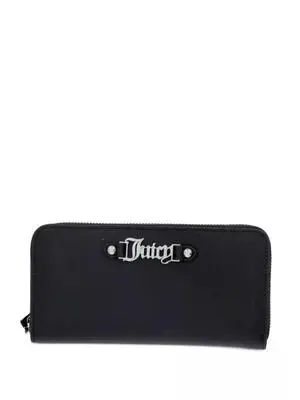 Juicy Couture Aurora Logo-plaque Zip-around Wallet - Black