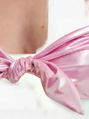 Pinko Knot-detailed Bikini Top