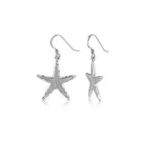 GOLD & HONEY Starfish Dangle Earrings - Silver
