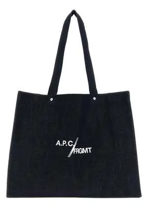 A.p.c. Denim X Frgmt Je Sors Ce Soir Shopping Bag
