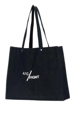 A.p.c. Denim X Frgmt Je Sors Ce Soir Shopping Bag