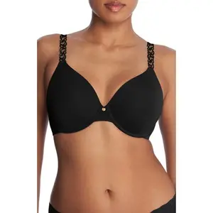 Natori Pure Luxe Underwire T-shirt Bra - Black/buff