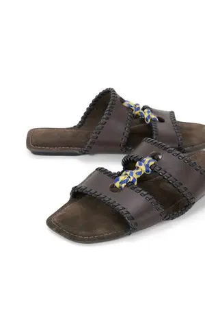 Staud Mara Leather Slide Sandal