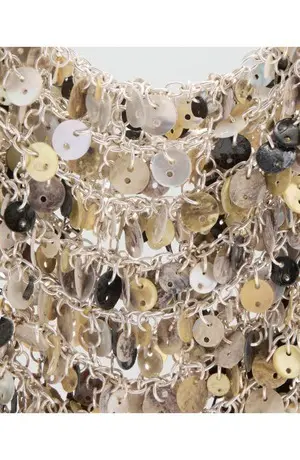Mango Disc Detail Chain Shoulder Bag