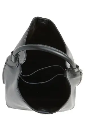 Victoria Beckham Leather Bucket Bag - Black
