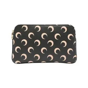 MARINE SERRE Moon Canvas Pouch 'inverse Tan - Black
