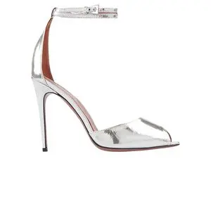 Paris Texas Wmns Vera Open Toe Sandal - Silver