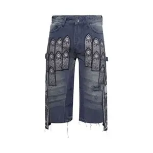 WHO DECIDES WAR Patch Arched Carpenter Short 'indigo