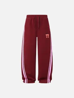 AELFRIC EDEN Stripe Baggy Barrel Sweatpants - Red