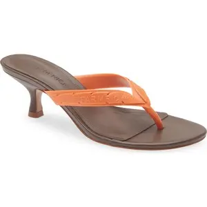 Farm Rio Rob Kitten Heel Sandal - Walnut
